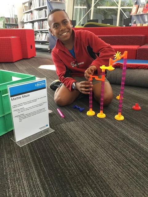 Playing with marble run mazes | Record | DigitalNZ