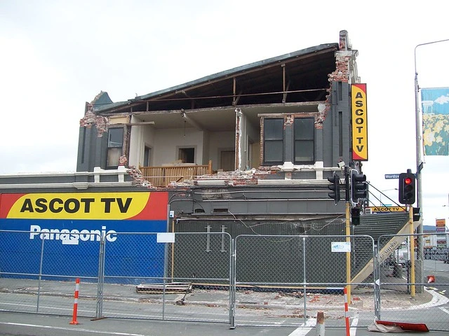 Colombo St, Sydenham. Ascot TV | Record | DigitalNZ