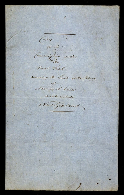 Copy of Letters Patent establishing New Zealand as part of New South ...