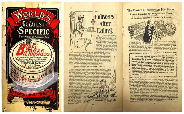 Bile Beans for Biliousness, a dubious medicine c.1905 | Record | DigitalNZ