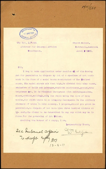 William Satchelll letter | Record | DigitalNZ