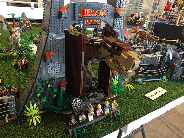 Jurassic Park Lego display, Armageddon Expo | Record | DigitalNZ