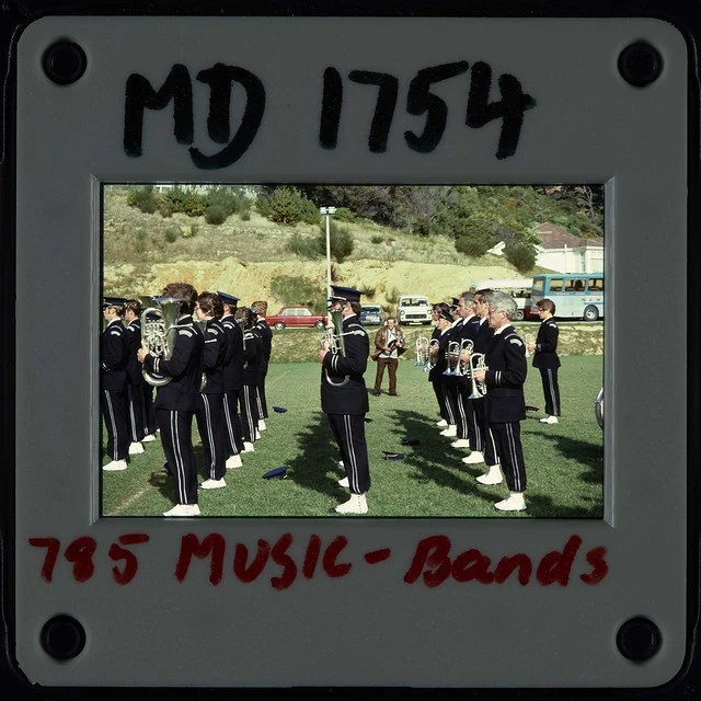 1977 New Zealand National Brass Band Championship at Newtown Stadium ...