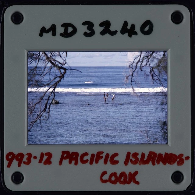 Beach scenes, Rarotonga, Cook Islands Photographer: W. Neill 1974 ...