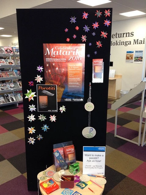 Matariki display at Central Library Peterborough | Record | DigitalNZ