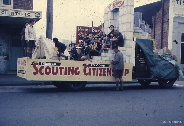 1960 Festival Procession Float representing Boy Scouts | Record | DigitalNZ