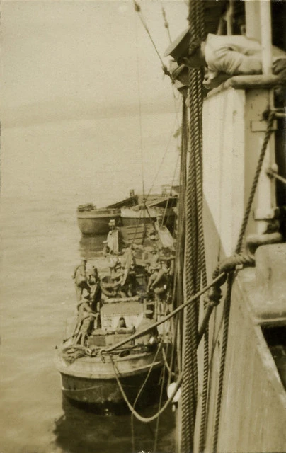 Practice disembarkation off Mudros on the island of Lemnos April 1915 ...