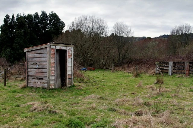 Old outhouse, Mapiu, Waikato, New Zealand | Record | DigitalNZ