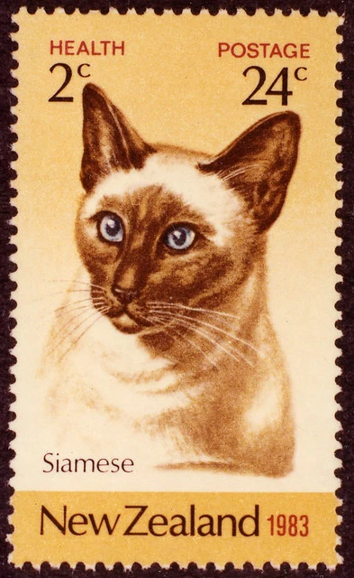 Siamese Cat Stamp | Record | DigitalNZ