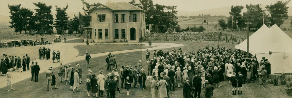 Reception after laying of the Science Building foundation stone, 1929 ...