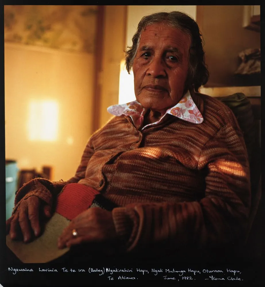 Ngawaina Lavinia Te te Ira (Bailey), Ngatirahiri hapu, Ngati Mutunga ...