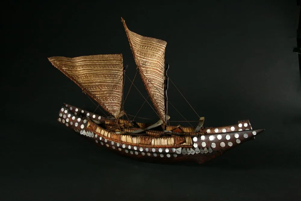 Model vaka (sailing canoe) | Record | DigitalNZ
