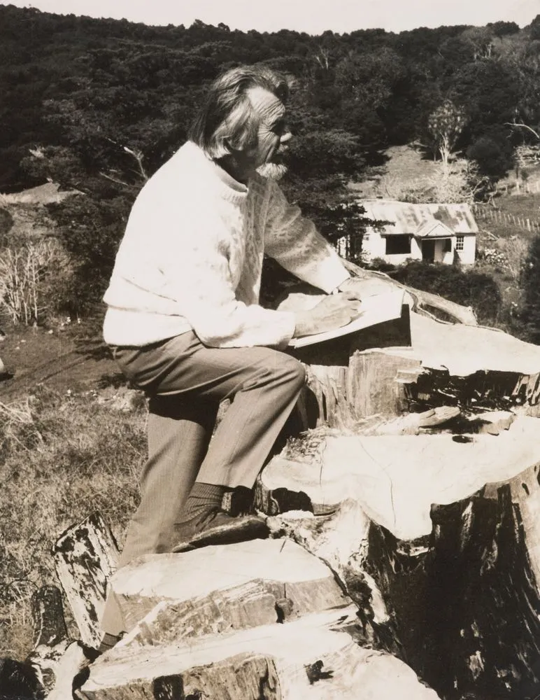 Eric Lee-Johnson at work | Record | DigitalNZ