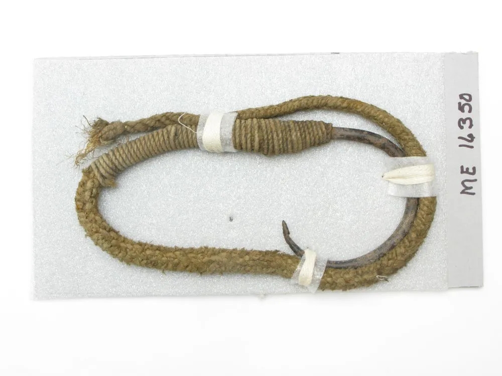 Matau rino (iron fish hook) | Record | DigitalNZ