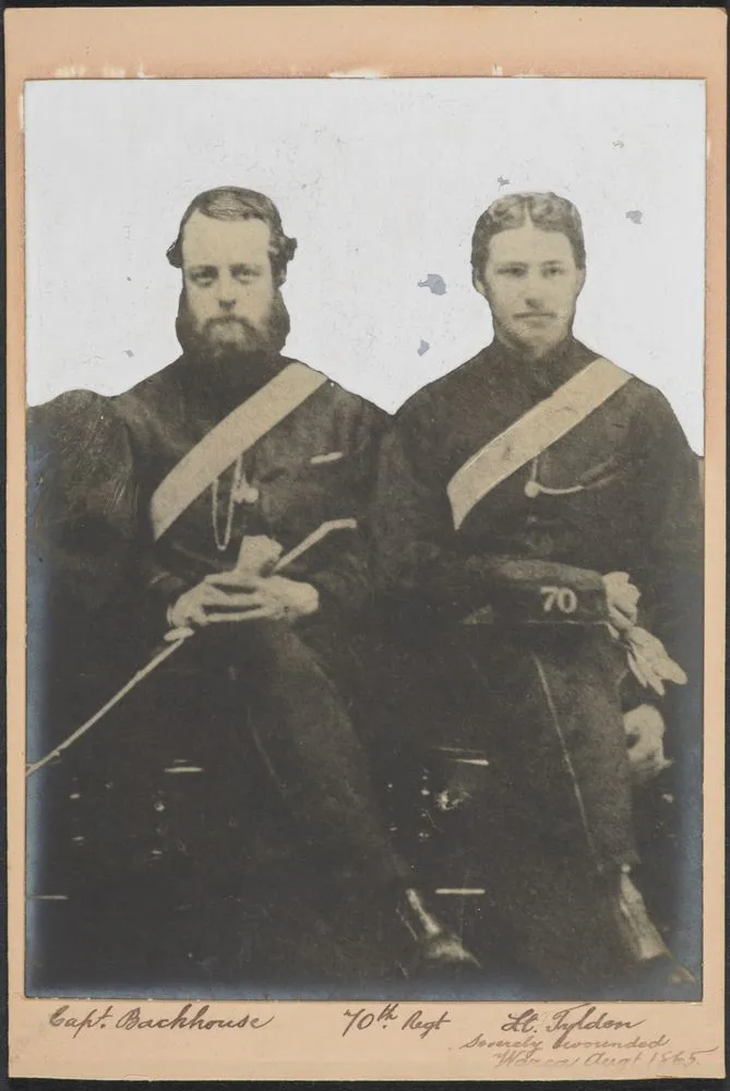 70th Regt. - Capt. Backhouse & Lt. Tyldon | Record | DigitalNZ