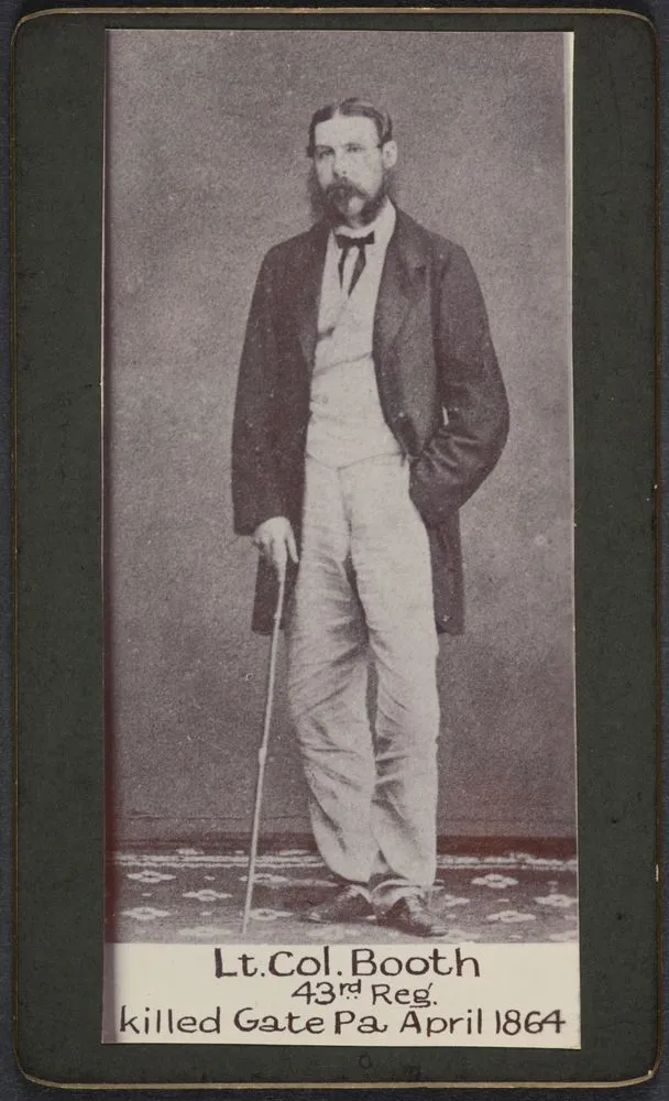 Lt. Col. Booth 43rd Reg. About 1860. Killed at Gate Pa April 1864 ...