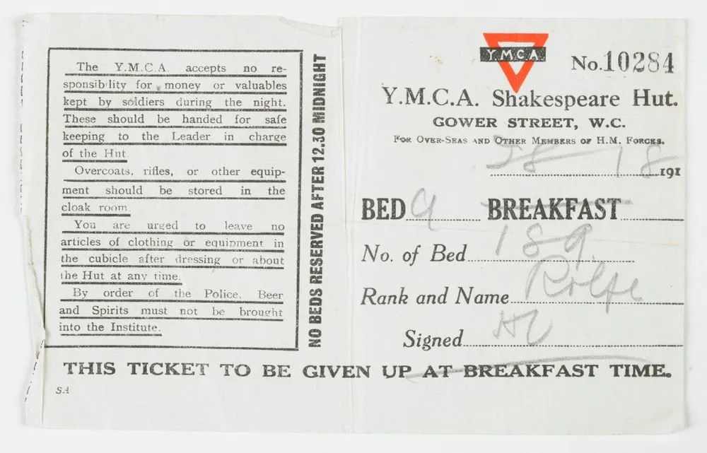 Y.M.C.A Bed Chit | Record | DigitalNZ