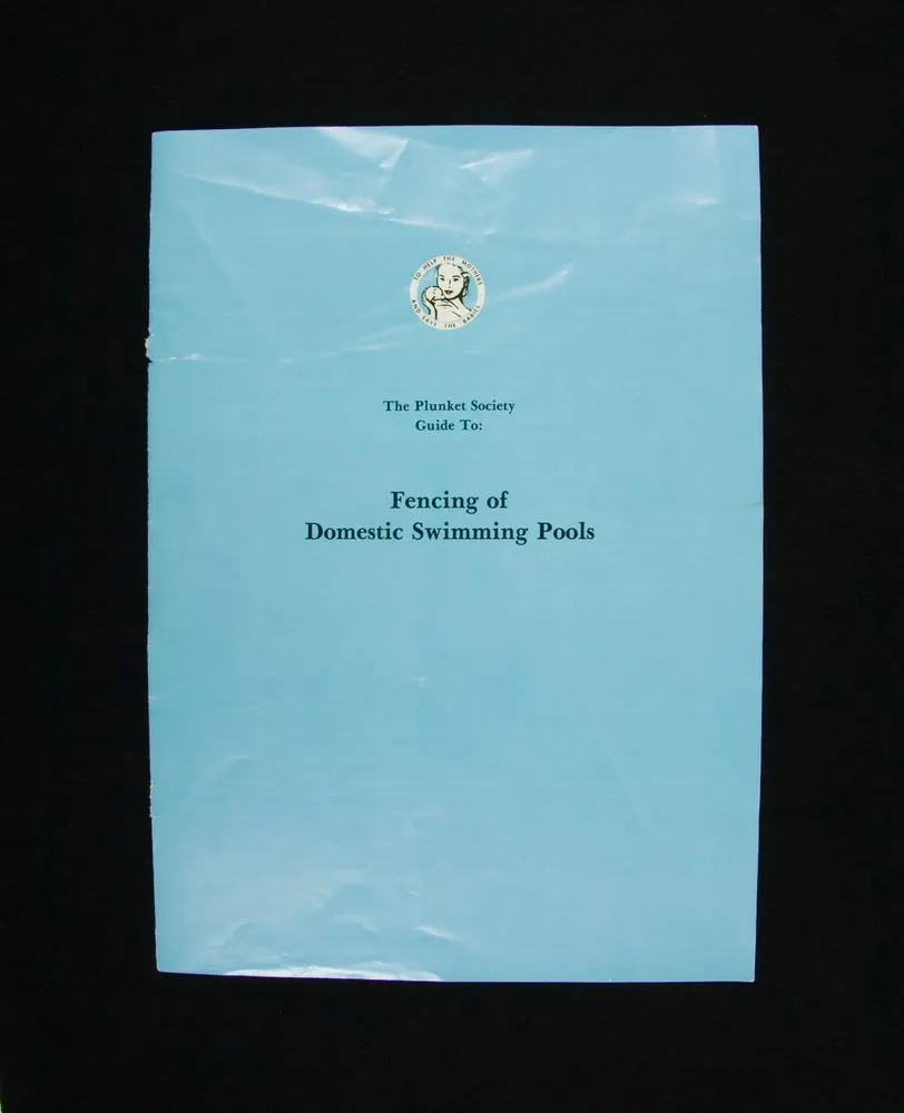 Leaflet cover, 'Fencing of Domestic Swimming Pools' | Record | DigitalNZ