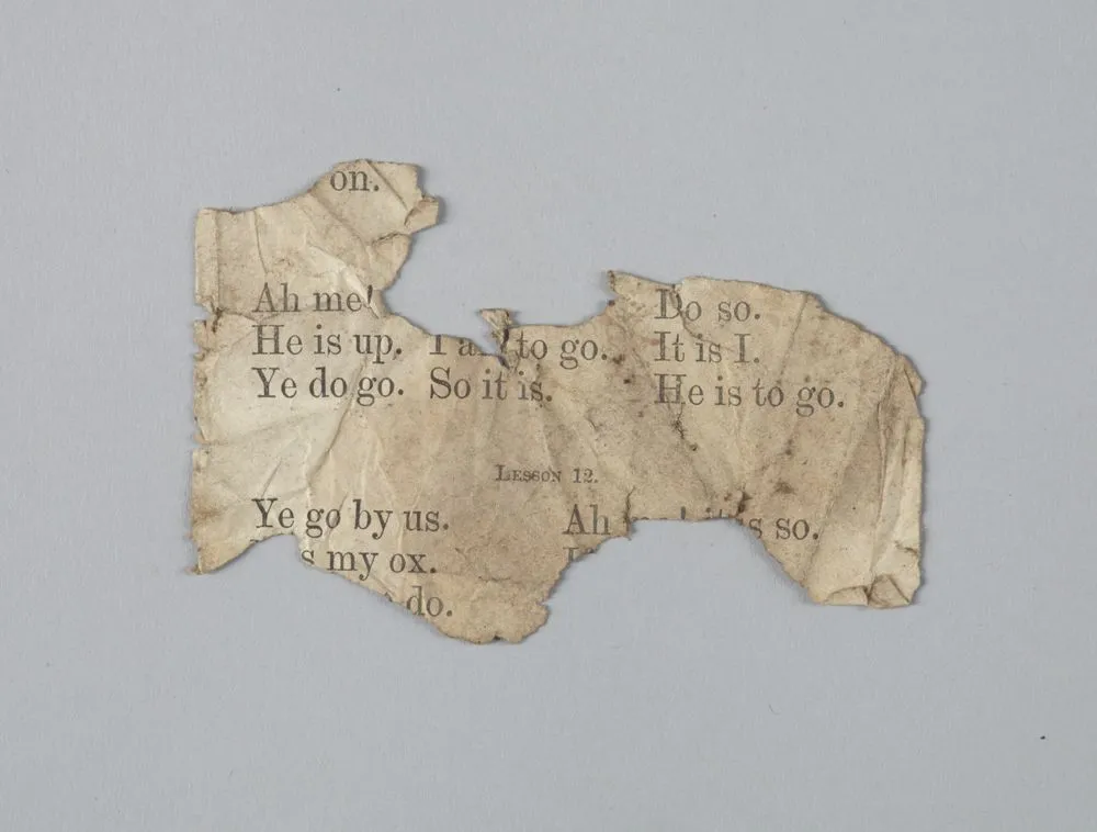 Scrap of paper from child's textbook | Record | DigitalNZ