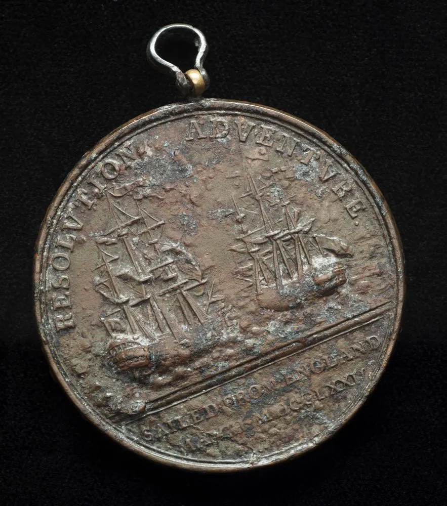 "Resolution and Adventure" Medal, 1772 | Record | DigitalNZ