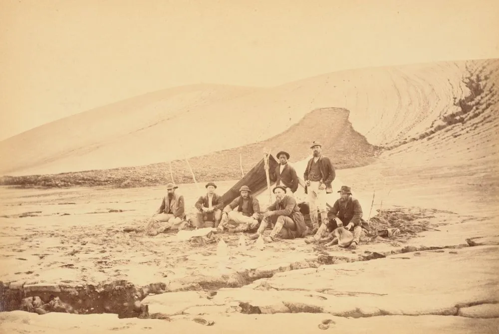 Percy Smith's camp at the foot of Mount Tarawera | Record | DigitalNZ