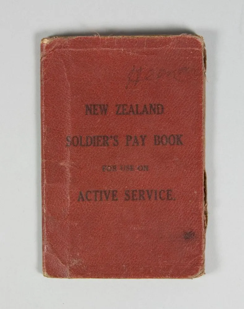 New Zealand Soldier's Pay Book for use on Active Service | Record ...