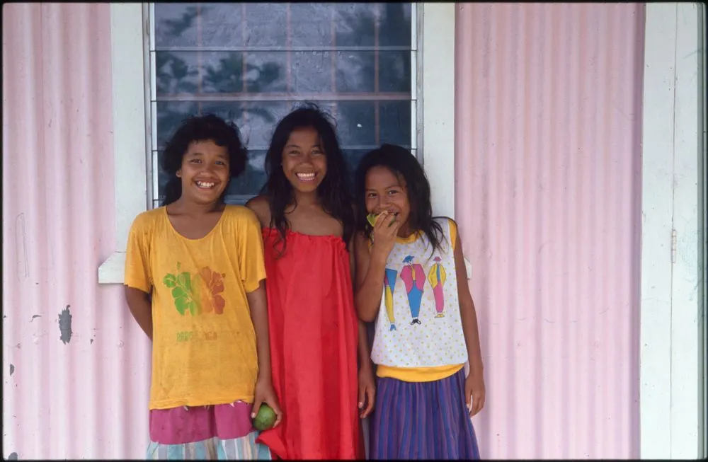 Three children standing | Record | DigitalNZ