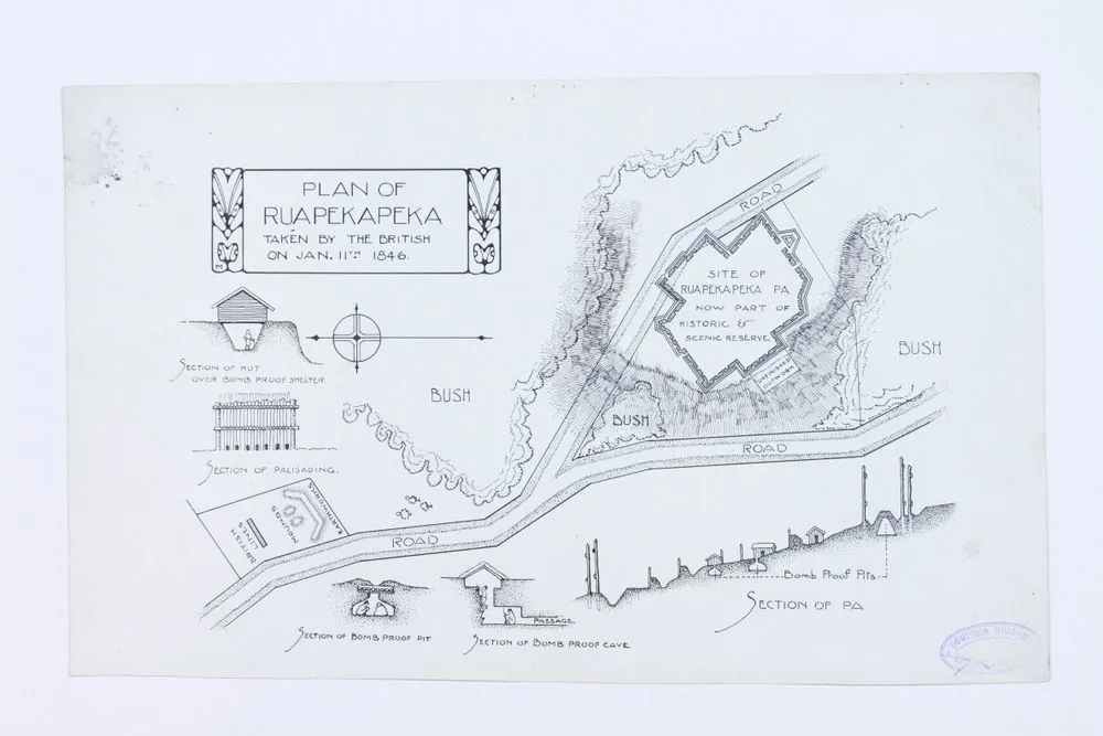 Plan of Ruapekapeka | Record | DigitalNZ