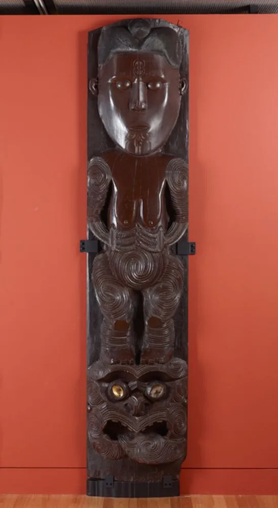Poupou (carved ancestral panel) | Record | DigitalNZ