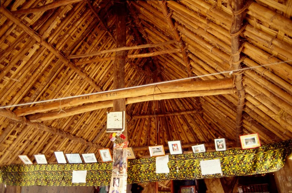 An open planned bure, Navala Village, Fiji | Record | DigitalNZ