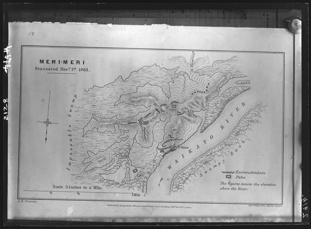 Meri-meri [Meremere], evacuated November 1st 1863 | Record | DigitalNZ