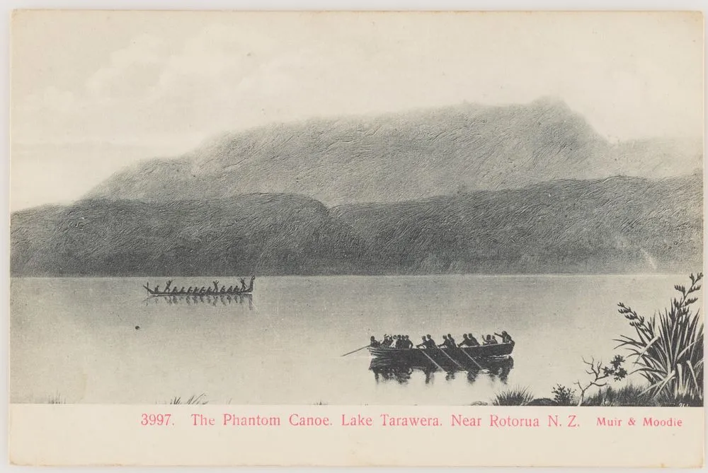 The Phantom Canoe. Lake Tarawera. Near Rotorua N.Z. | Record | DigitalNZ