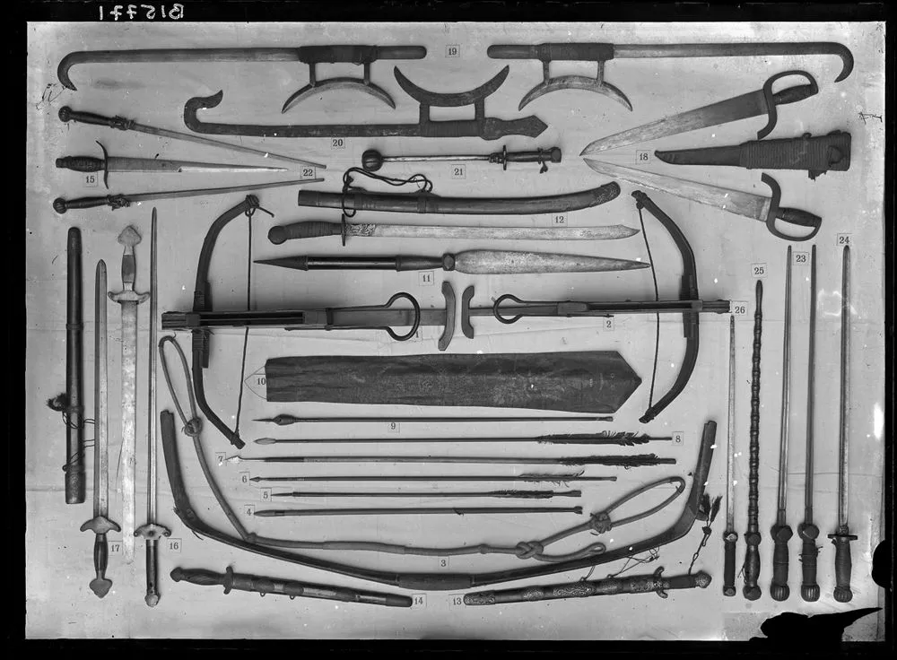 Oldman collection pieces : Weapons including bows and arrows | Record ...