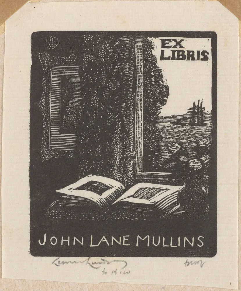 Bookplate - John Lane Mullins | Record | DigitalNZ