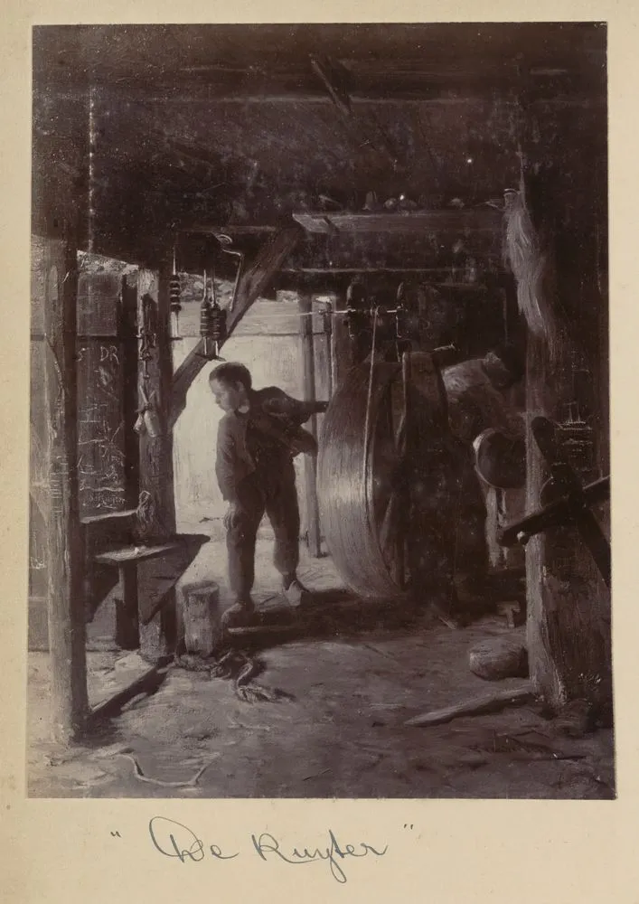 Copy of a Petrus van der Velden painting - De Ruyter | Record | DigitalNZ