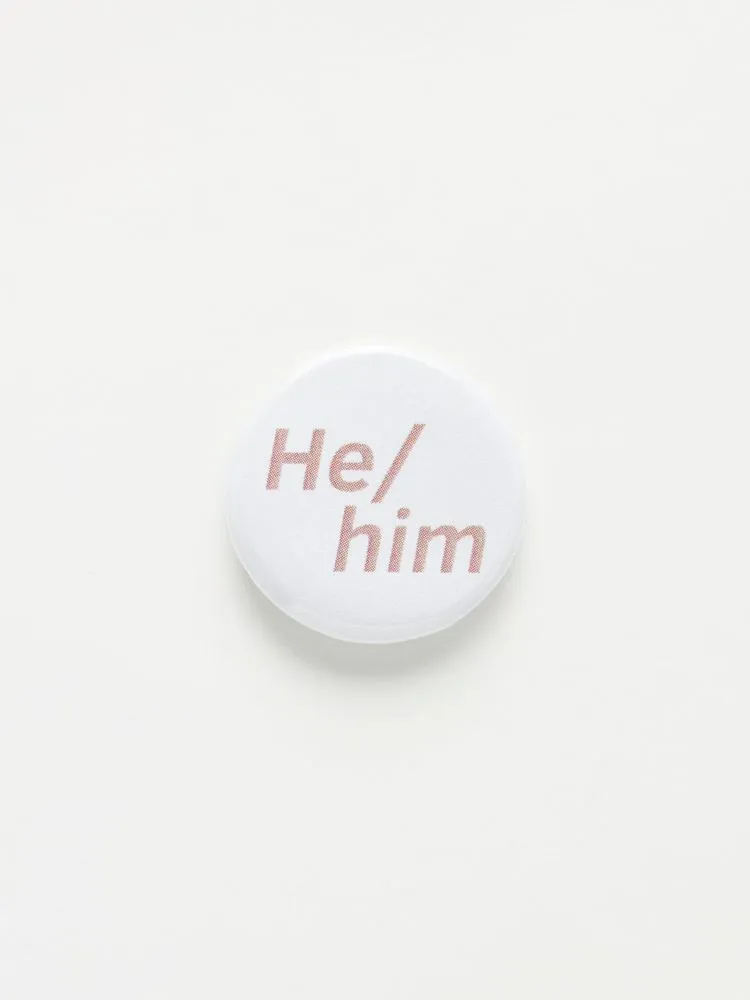 He / him pronoun badge | Record | DigitalNZ