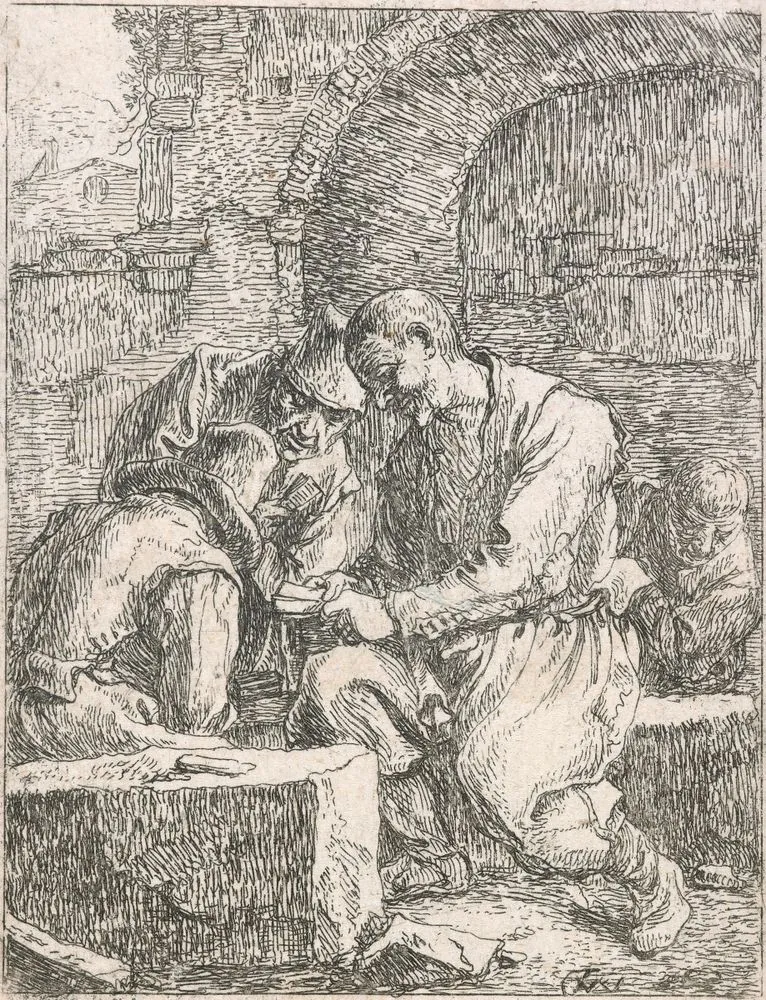 The Card players. | Record | DigitalNZ