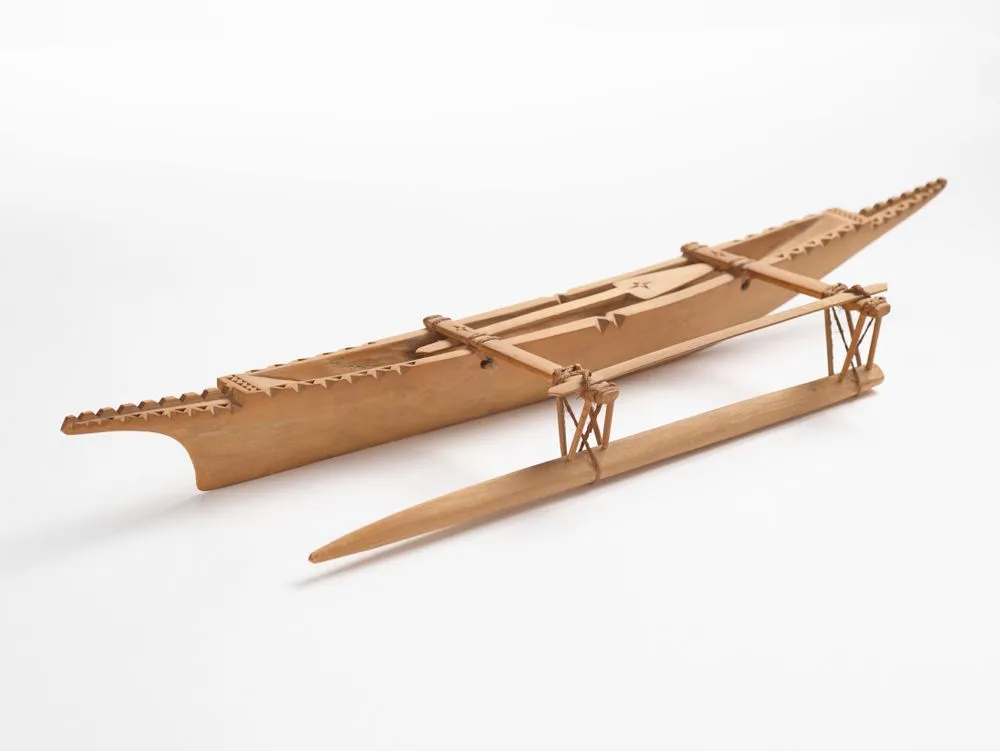 Model paopao (dugout outrigger canoe) | Record | DigitalNZ