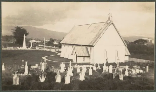 Rangiatea Anglican Maori Church, Otaki. 3.6.31. From the album: Views ...