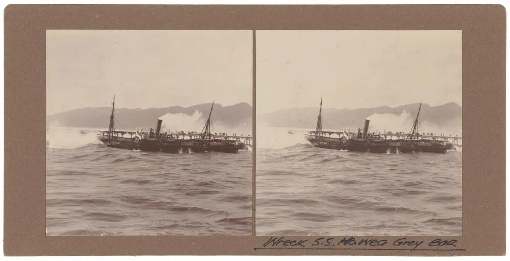 Wreck of the SS Hawea on the Grey Bar | Record | DigitalNZ
