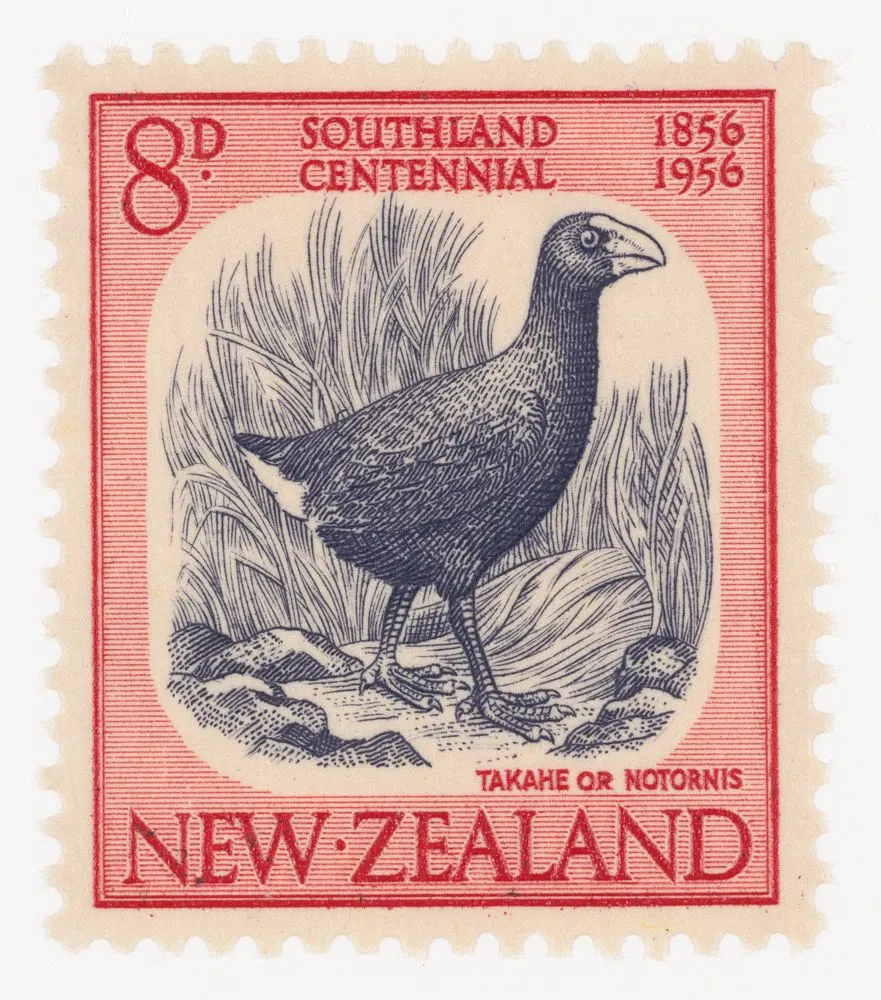 Issued eight penny 'Takahe' Southland Centennial stamp | Record | DigitalNZ