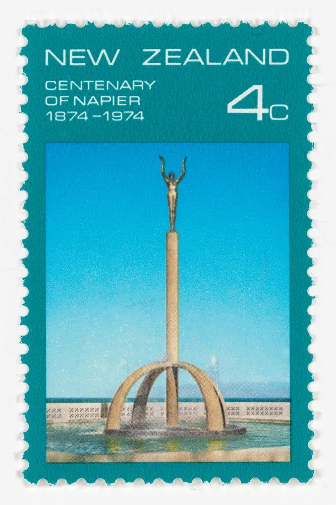 Issued four cent 'Centenary of Napier' stamp | Record | DigitalNZ