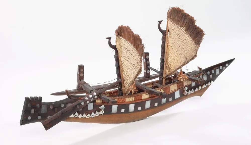 vaka (model outrigger canoe) | Record | DigitalNZ