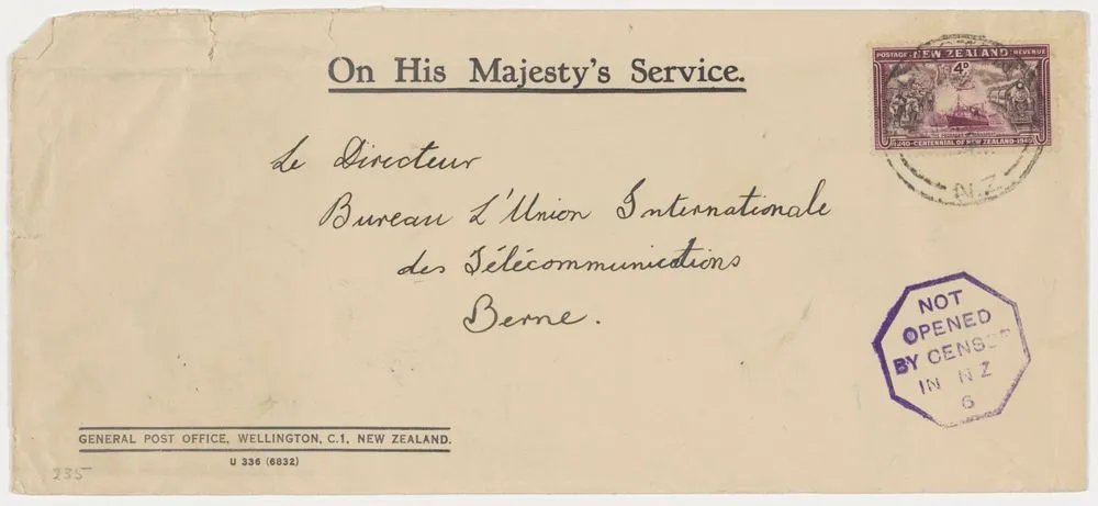 Philatelic 'cover' [envelope] | Record | DigitalNZ