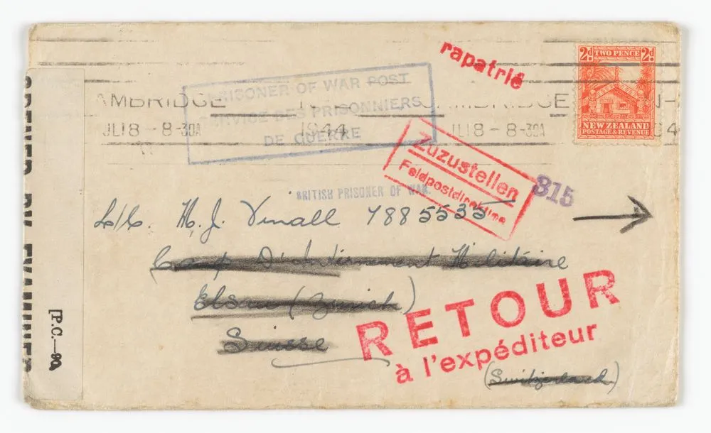 Philatelic 'cover' [envelope], WWII | Record | DigitalNZ