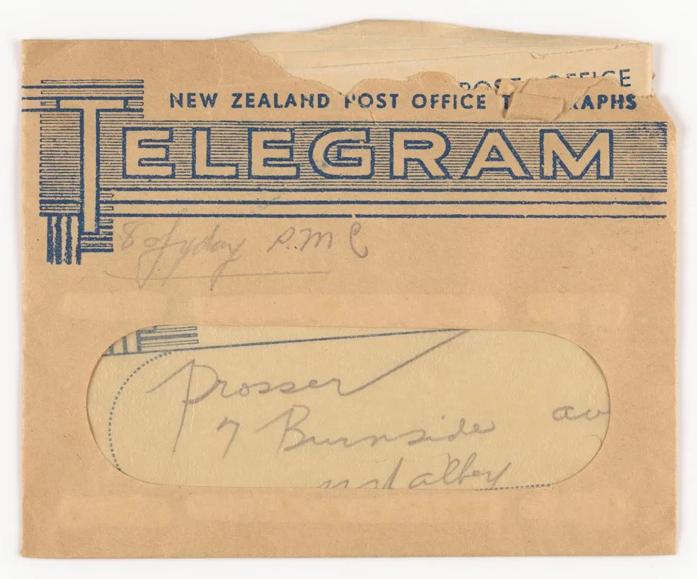 Telegram, WWII | Record | DigitalNZ