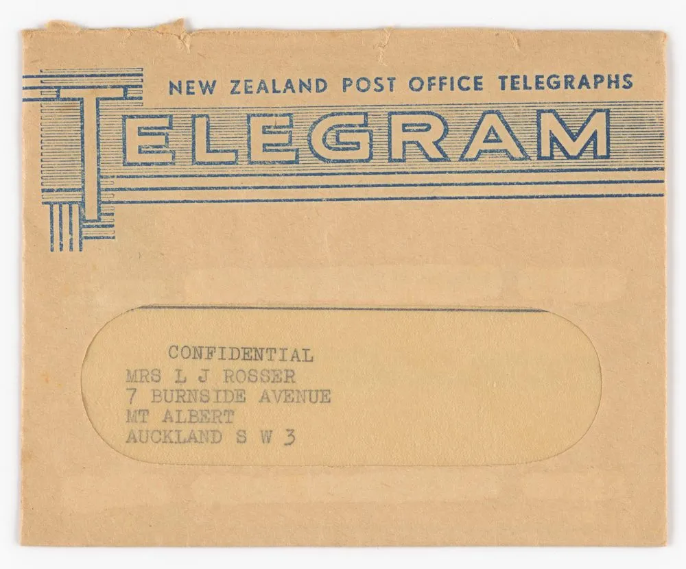 Telegram, WWII | Record | DigitalNZ