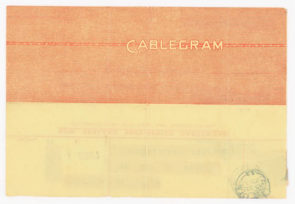 Telegram, WWII | Record | DigitalNZ
