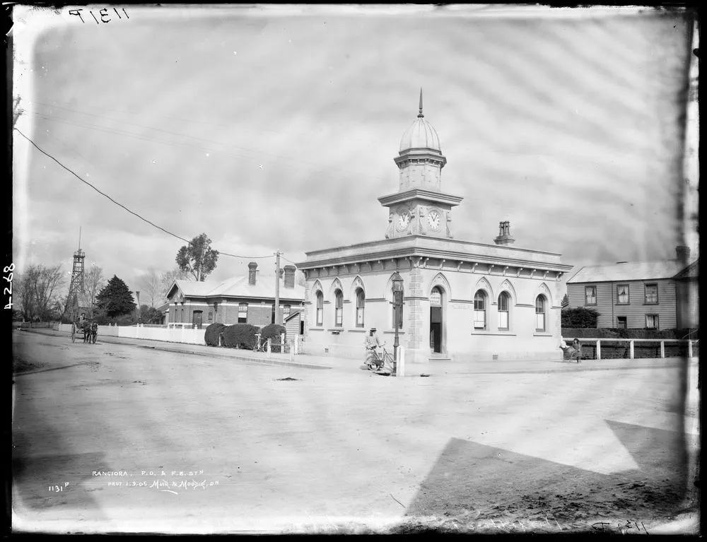 Rangiora, Post Office and Fire Brigade Station | Record | DigitalNZ