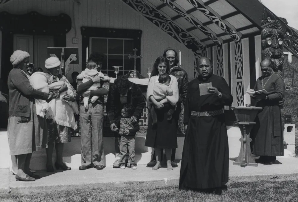 Christening, Tu Auau Marae, Reporua | Record | DigitalNZ